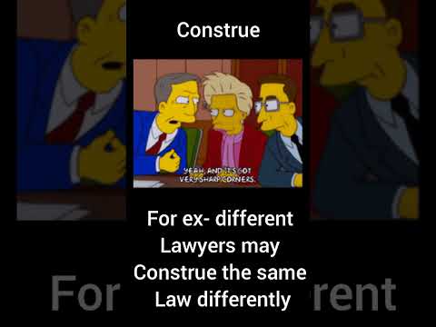 construe meaning/example/pronunciation/#basic terminology #shorts