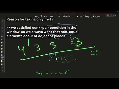 3405. Count the Number of Arrays with K Matching Adjacent Elements - LeetCode [Hard] - 17 June 2025
