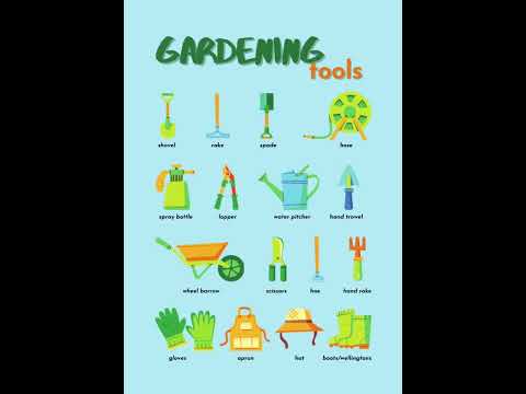 List of Garden Tools in English 😎