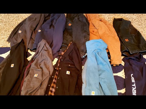 My Carhartt Jacket, hoodie and vest collection. 2021