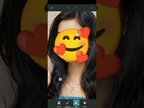 face pe se emoji remove kaise kare ???? how to remove emoji from photo #shorts #youtube