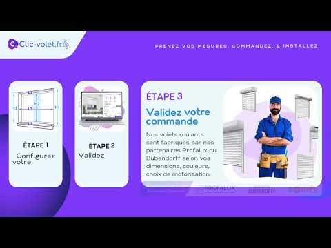 Commandez vos volets roulants sur-mesure - Clic-Volet.fr