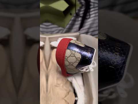 Unboxing My First pair of Designer Gucci Shoes (Ace GG Supreme)