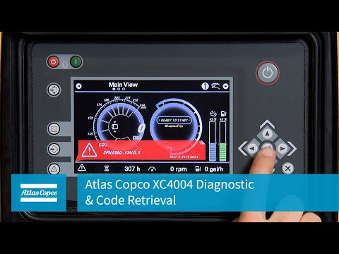 Atlas Copco XC4004 Diagnostic & Code Retrieval | Atlas Copco Power Technique USA