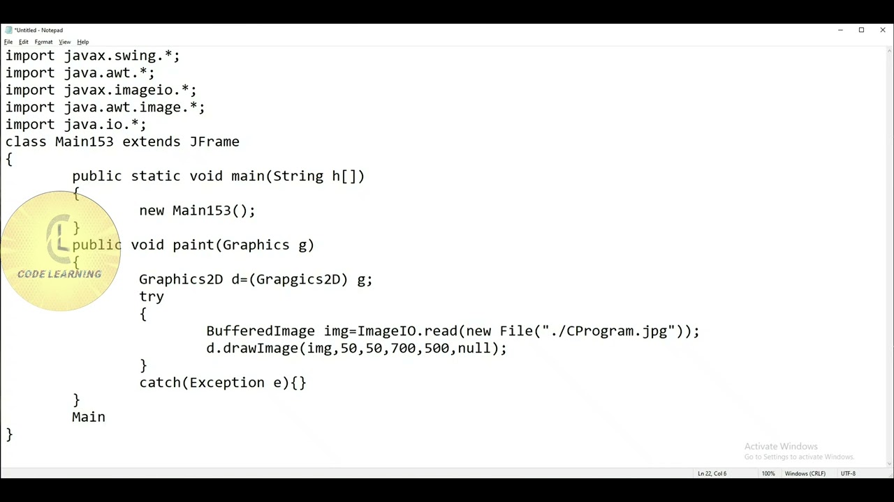 Java | Graphics2D 'drawImage()' | CodeLearning