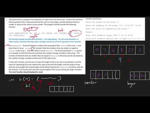 C Programming - Pointers with Arrays - Problem