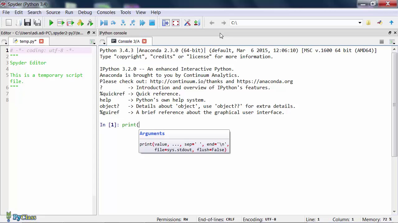 video1 5 Spyder and iPython