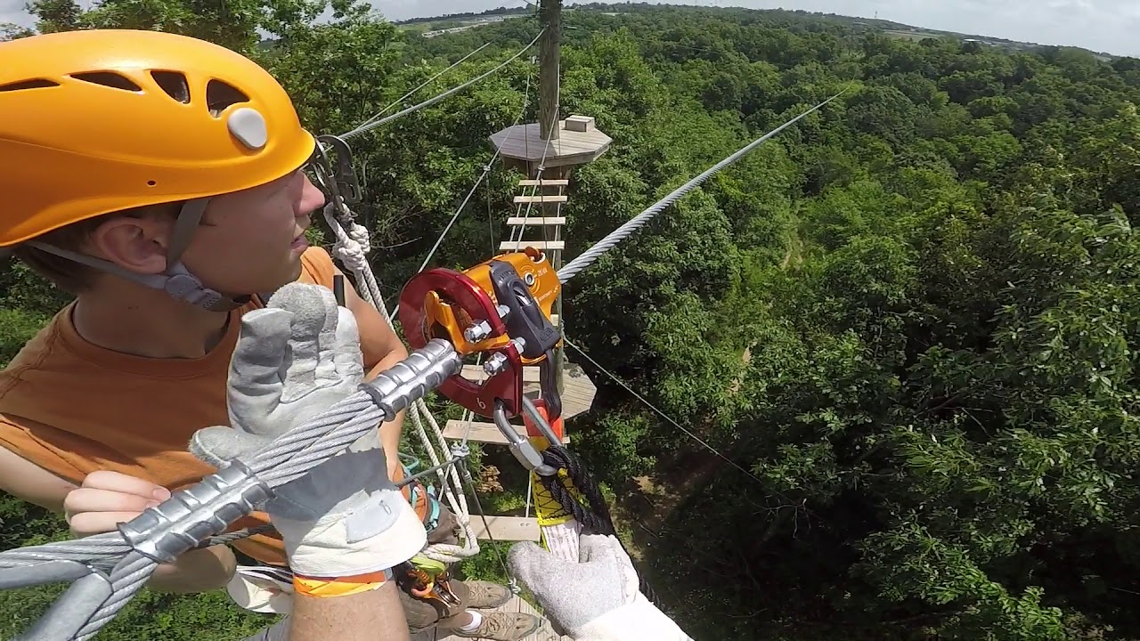 Screaming Eagle ziplines at the ARK Encounter (Williamsburg, KY) line 4 of 12 (Predator 2)