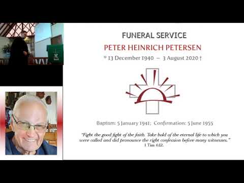 Funeral Service Peter Petersen