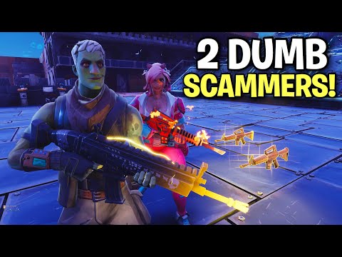 TWO Insanely dumb RICH Scammers! 🤑👌 (Scammer Get Scammed) Fortnite Save The World