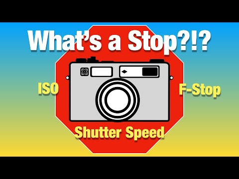 What's a Stop? An explanation of full stop camera controls. ISO, Shutter Speed and Aperture