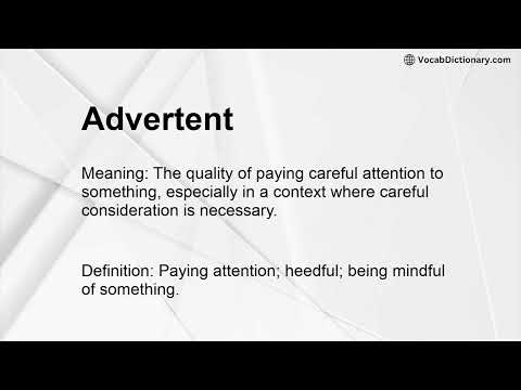 Advertent Meaning