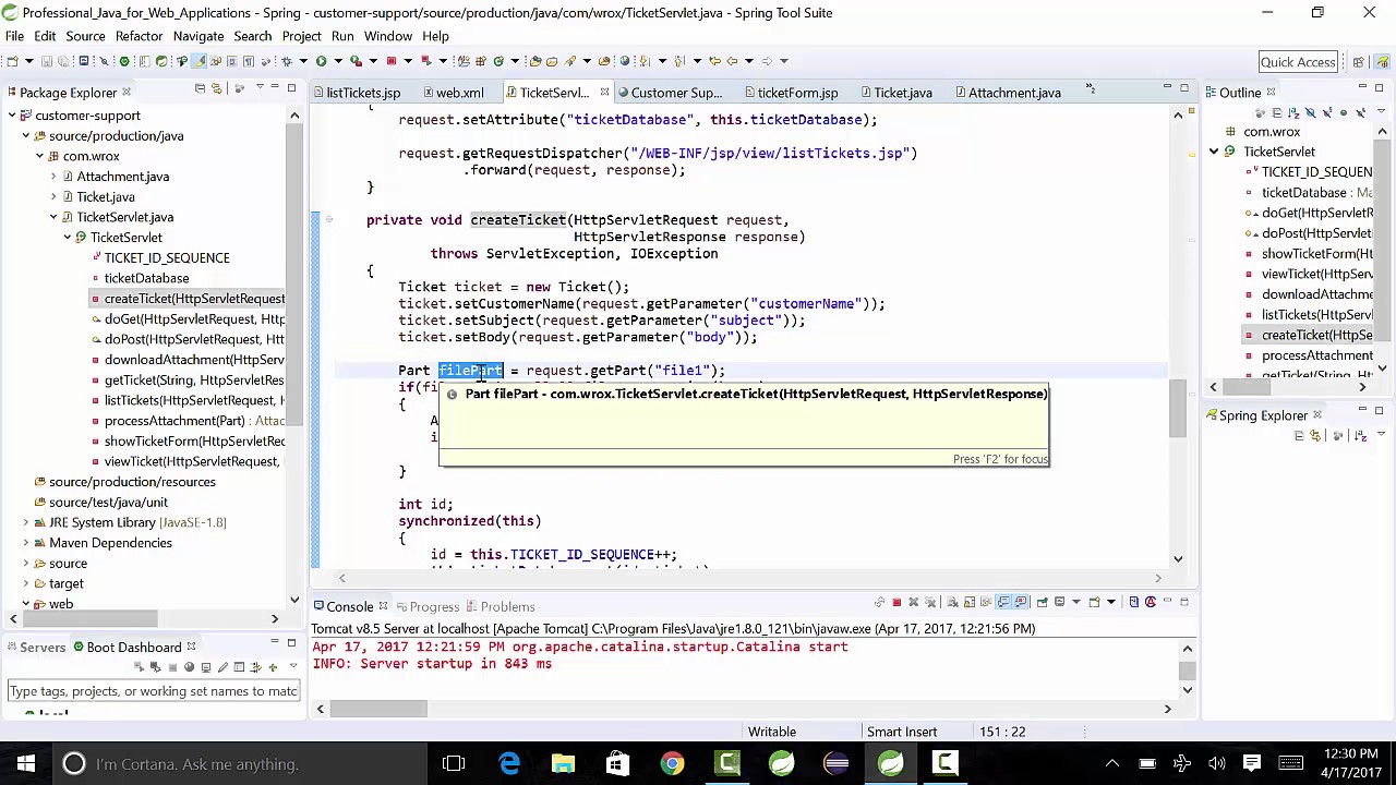 Java Web Servlet and JSP Example - Form - File Upload - Thread safe