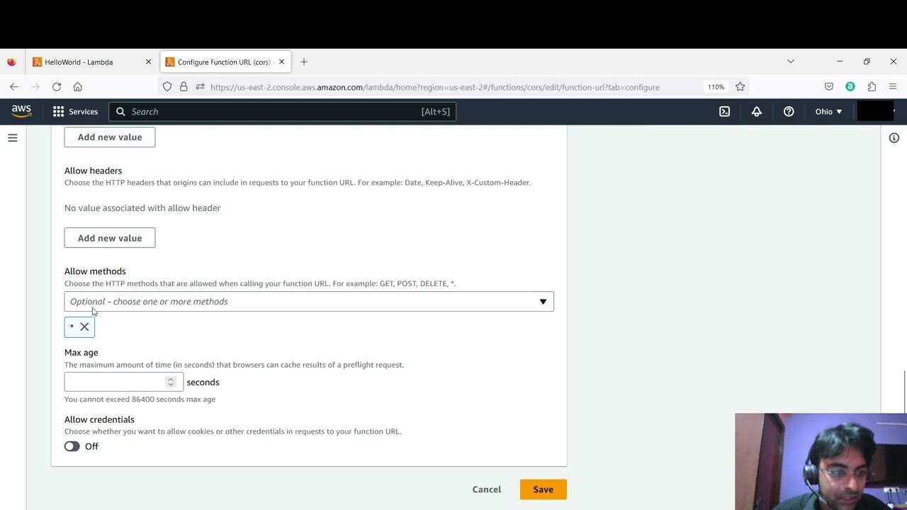 AWS Lambda Enable CORS for Post API