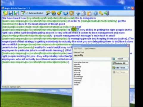 Automatic Article Rewriter