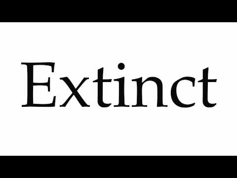 How to Pronounce Extinct