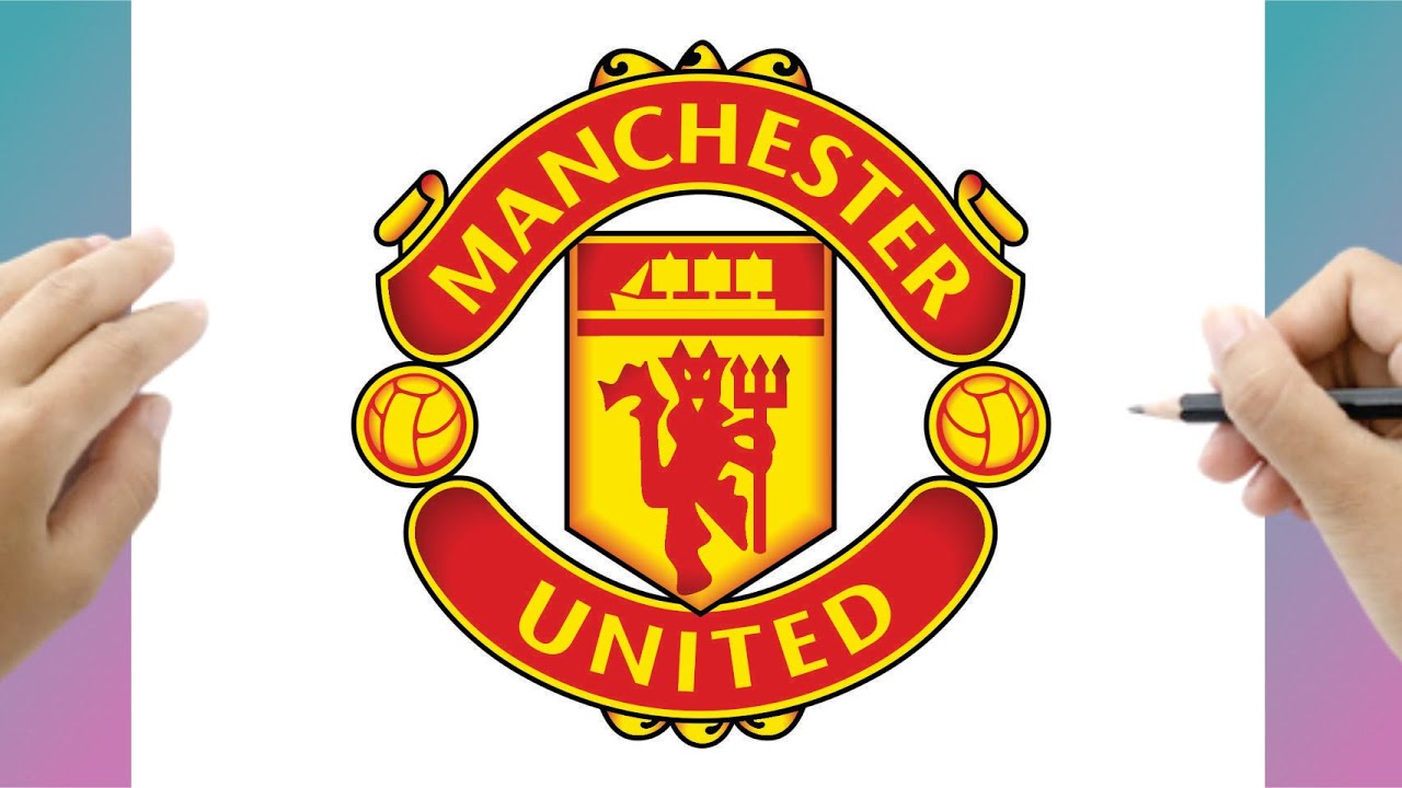 Cómo Dibujar el Logo del Manchester United Paso a Paso | Tutorial Fácil