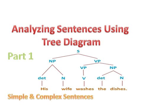 TREE DIAGRAM SIMPLE & COMPLEX SENTENCES (Part 1)