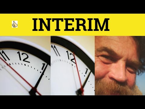 🔵 Interim - Interim Meaning - Interim Examples - Latin in English