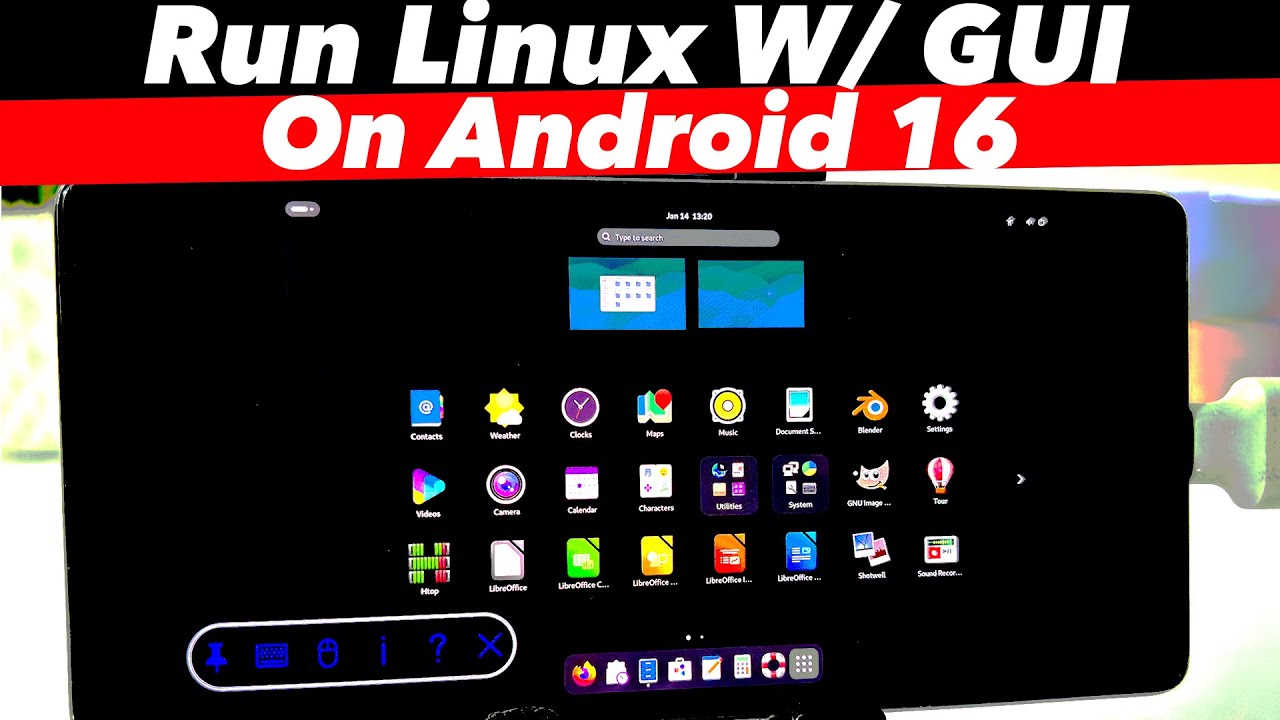 How To Install LINUX With GUI On Android 16 (Natively)