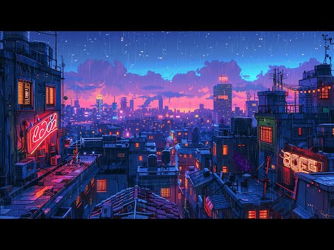 Relive 1980s Lofi City Vibes ???? Rainy Lofi Music Mix for Sleep, Study, and Focus ???? Lofi Rain Playlist