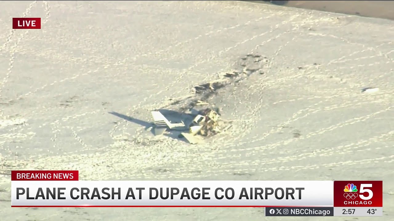 BREAKING: Small plane crashes at DuPage Airport in Chicago area