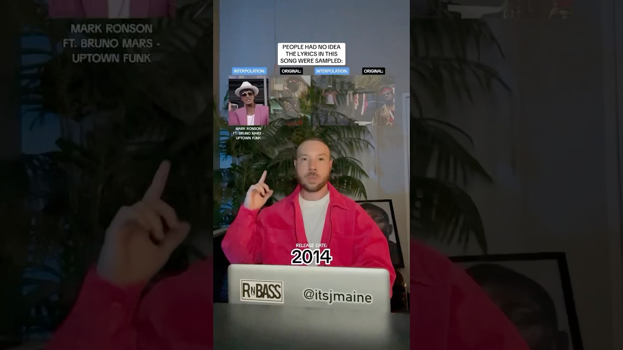 People Didn’t Know Mark Ronson & Bruno Mars “Uptown Funk” Was Sampled #shorts #brunomars #sample