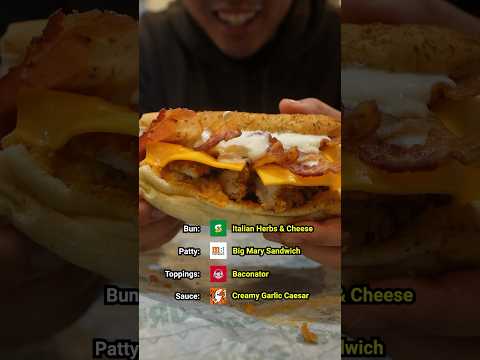 Build the Ultimate BLIND Fast Food Sandwich