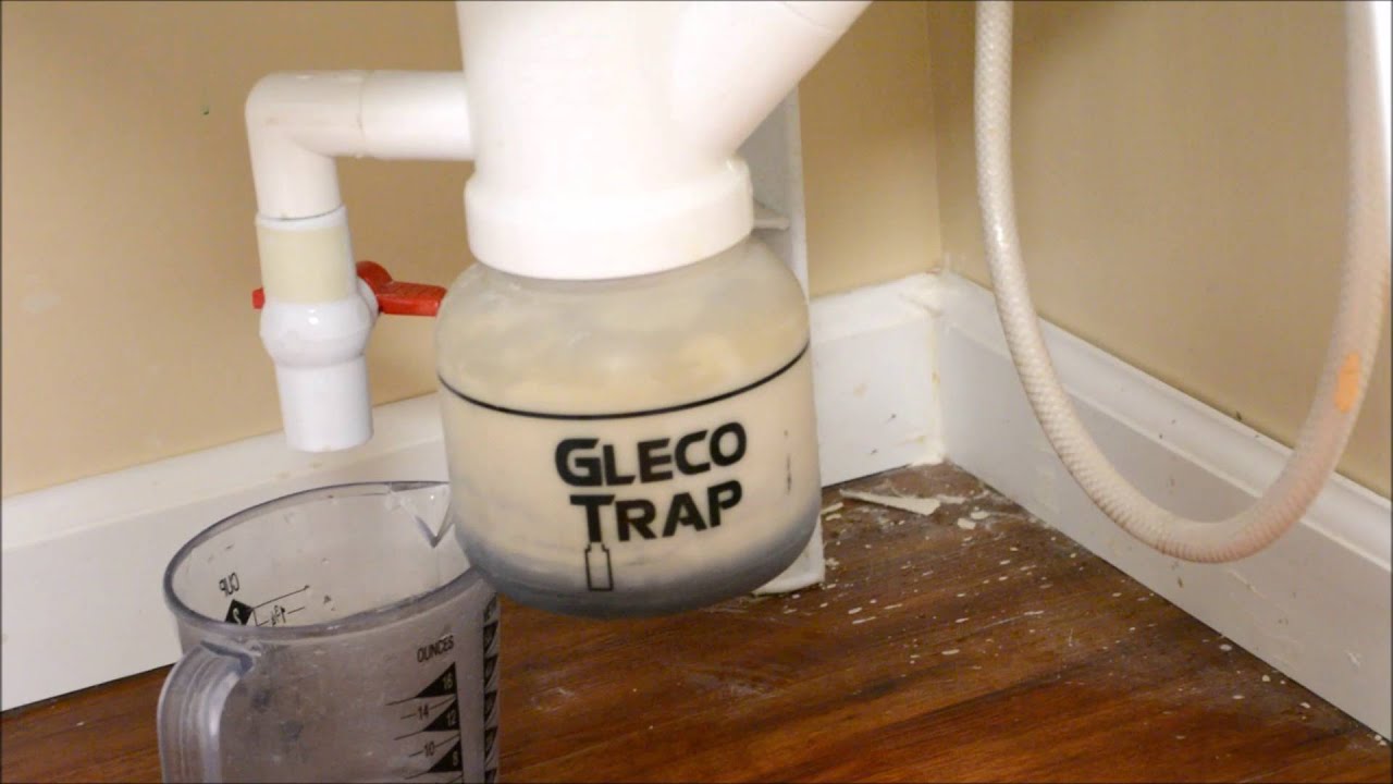 How to clean out a GLECO sink trap in my home studio