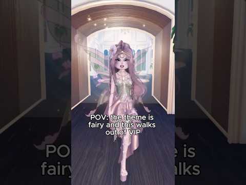POV: the theme is fairy 🧚🏻♀️ #dresstoimpress #roblox #dti #shorts