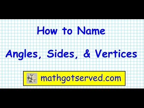 How to name the vertices angles sides interior exterior basics geometry common regents mathgotserved