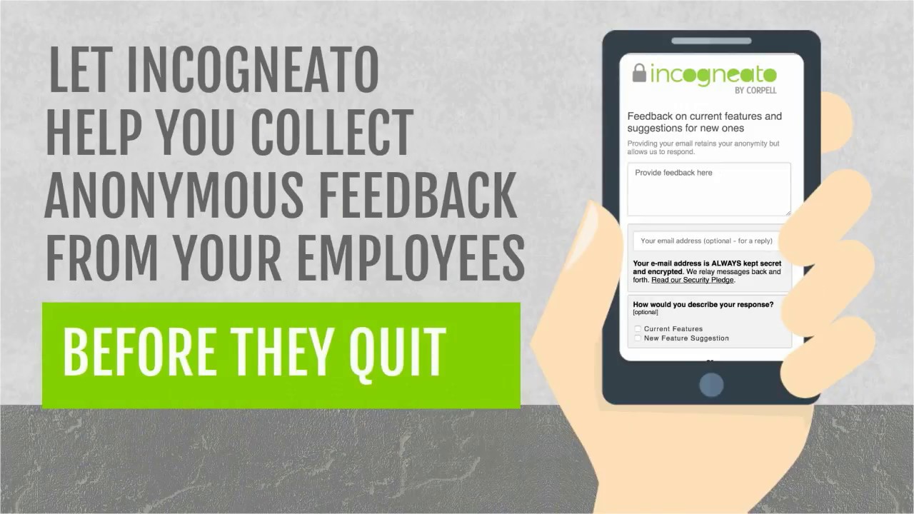 Collect Anonymous Employee Feedback with Incogneato