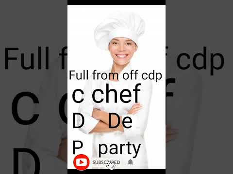 what is the full from off CDP/full form of Cdp/cdp ki full from kya hota hai #shorts #cheflife