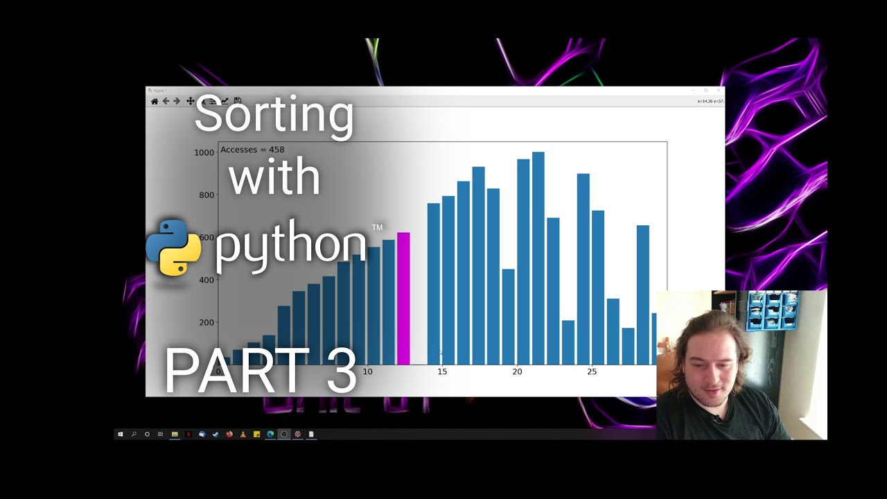 Visualizing sorting algorithms in python (tutorial): Part 3