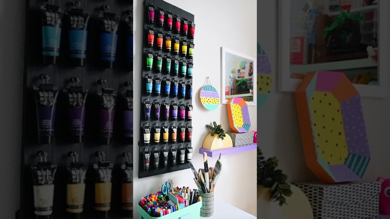 Quick, Convenient, and #crafty Paint Storage!