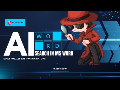 Create a Word Search Puzzle in Microsoft Word with AI (ChatGPT) – Easy Step-by-Step Tutorial!