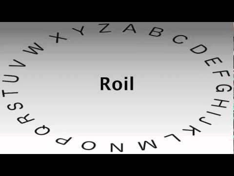Spelling Bee Words and Definitions — Roil