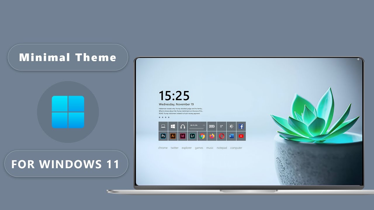 Minimal Windows 11 Setup – The Ultimate Clean Desktop Look!