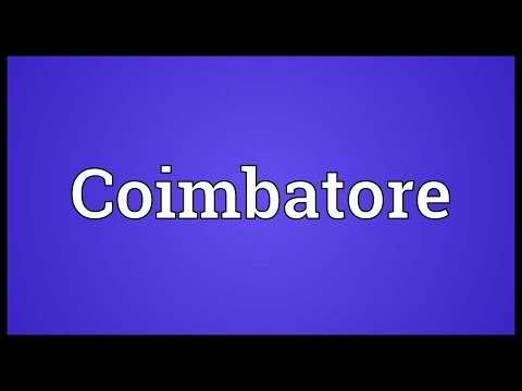 Coimbatore Meaning