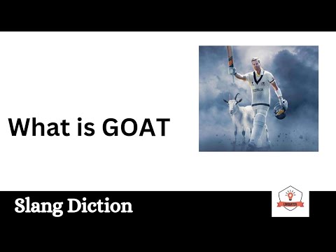 What is GOAT ? Goat vs GOAT || Informal Diction example || Slang Example || Abbreviation Example