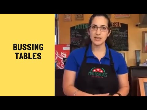 BUSSING TABLES