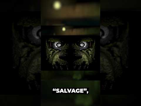 Explaining "Salvage" in FNAF 3 #fnaf #shorts #fnaf3 #fivenightsatfreddys #fnafhoax