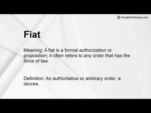 Fiat Meaning