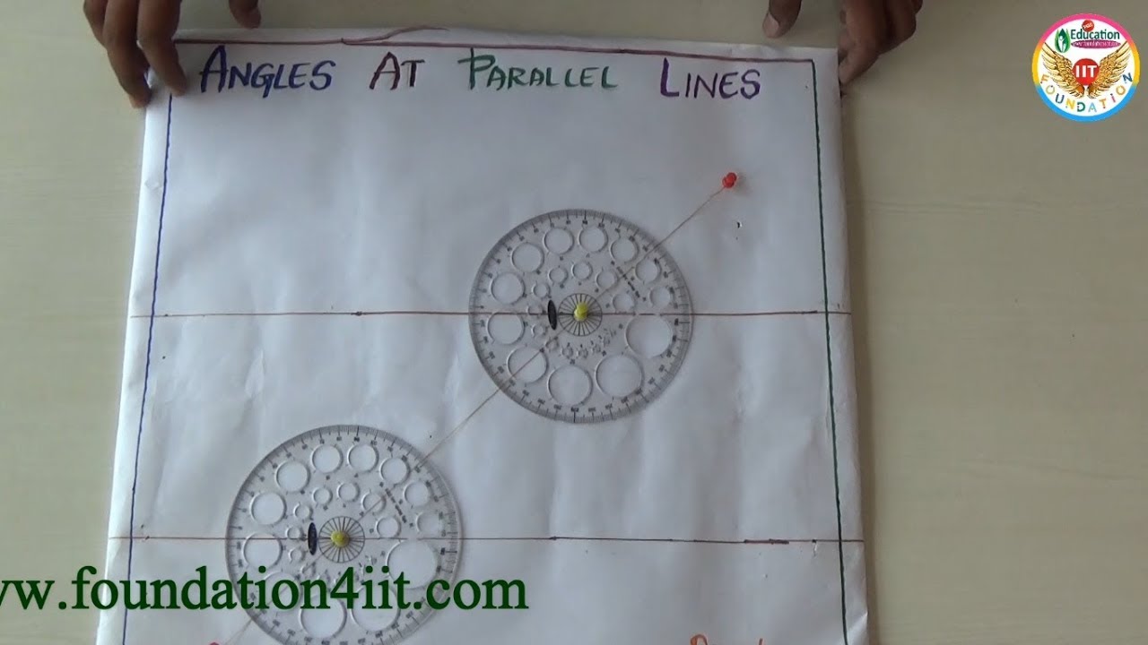 Angles at Parallel Lines || Maths Project ||