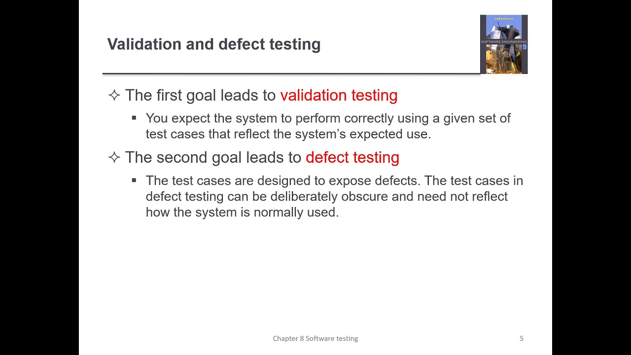 Ch8: Software Testing: 1- Program Testing