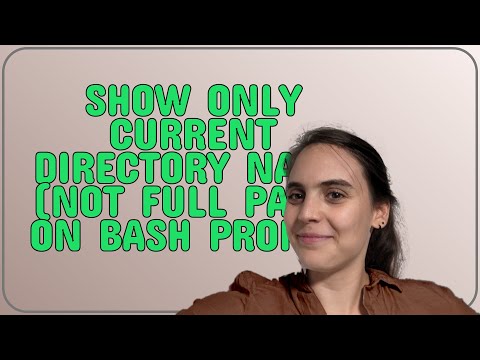 Show only current directory name (not full path) on bash prompt