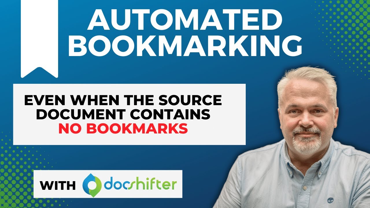 Automatically bookmarking a PDF that contains no bookmarks in the source content with DSExpress