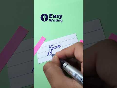 Cave Save - Write rhyming words in cursive handwriting | Cursive handwriting practiceβοΈ #shorts