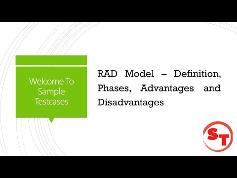 What is RAD model- phases, advantages, disadvantages and when to use it?