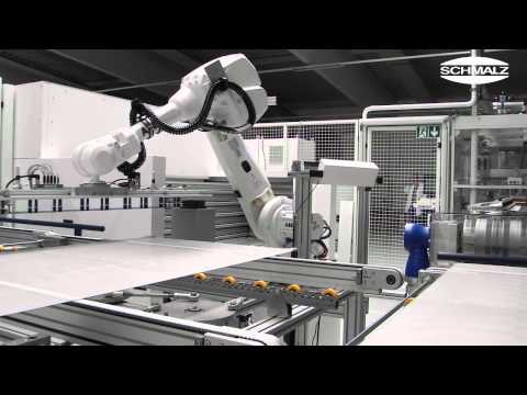 String Gripper SSG for the Gentle Handling of Cell Strings | Solar Industry | Schmalz